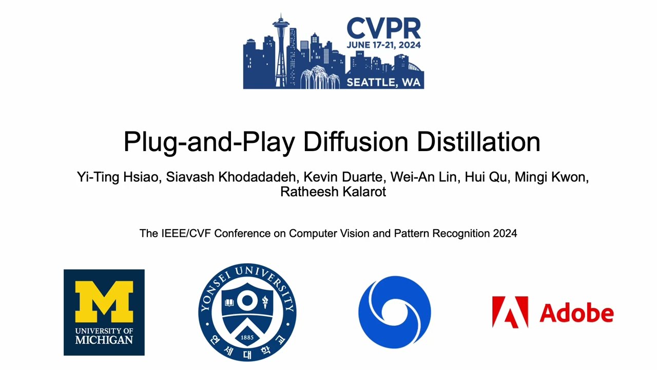 [CVPR 2024] Plug-and-Play Diffusion Distillation