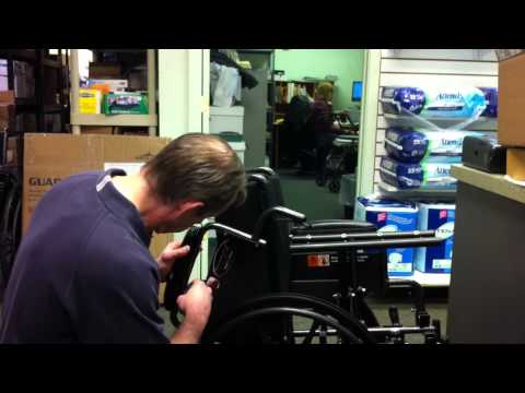 How to replace armrest pads on a manual wheelchair
