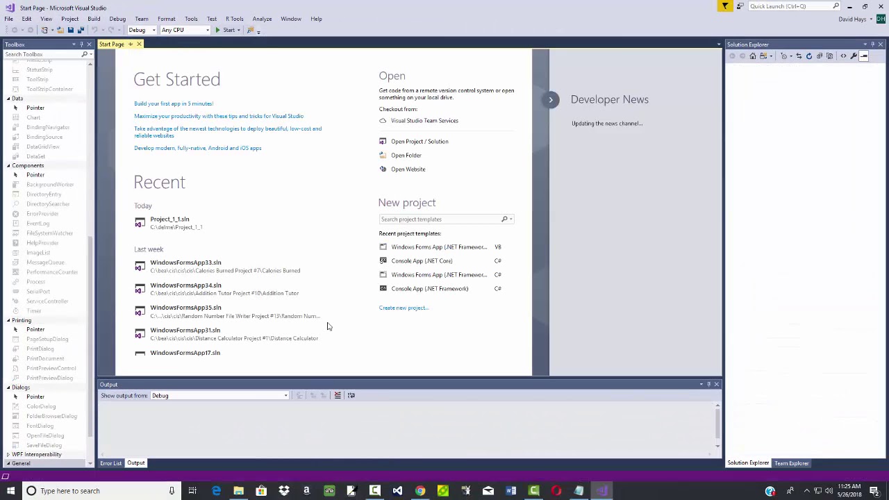 Visual Basic Programming - Creating a Project for Grading