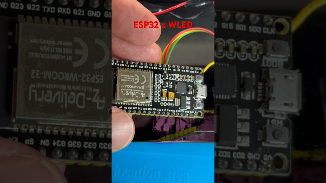 #video #like #happy #2023 #wled #shrots #esp32 pannello aggiuntivo 32x8 WLED 64x8 totali funziona!