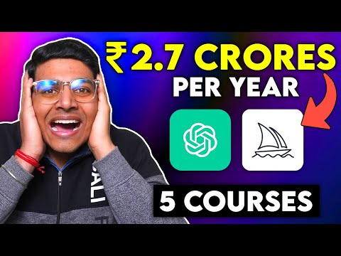 Prompt Engineering: Earn Crores Using AI 🤑 | 5 Free + Paid Courses 😍 [HINDI]