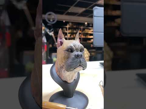 Boxer Dog sculpture, pet works, #design #3d #artwork #artist #sculptvure #creative #2d #art #pets