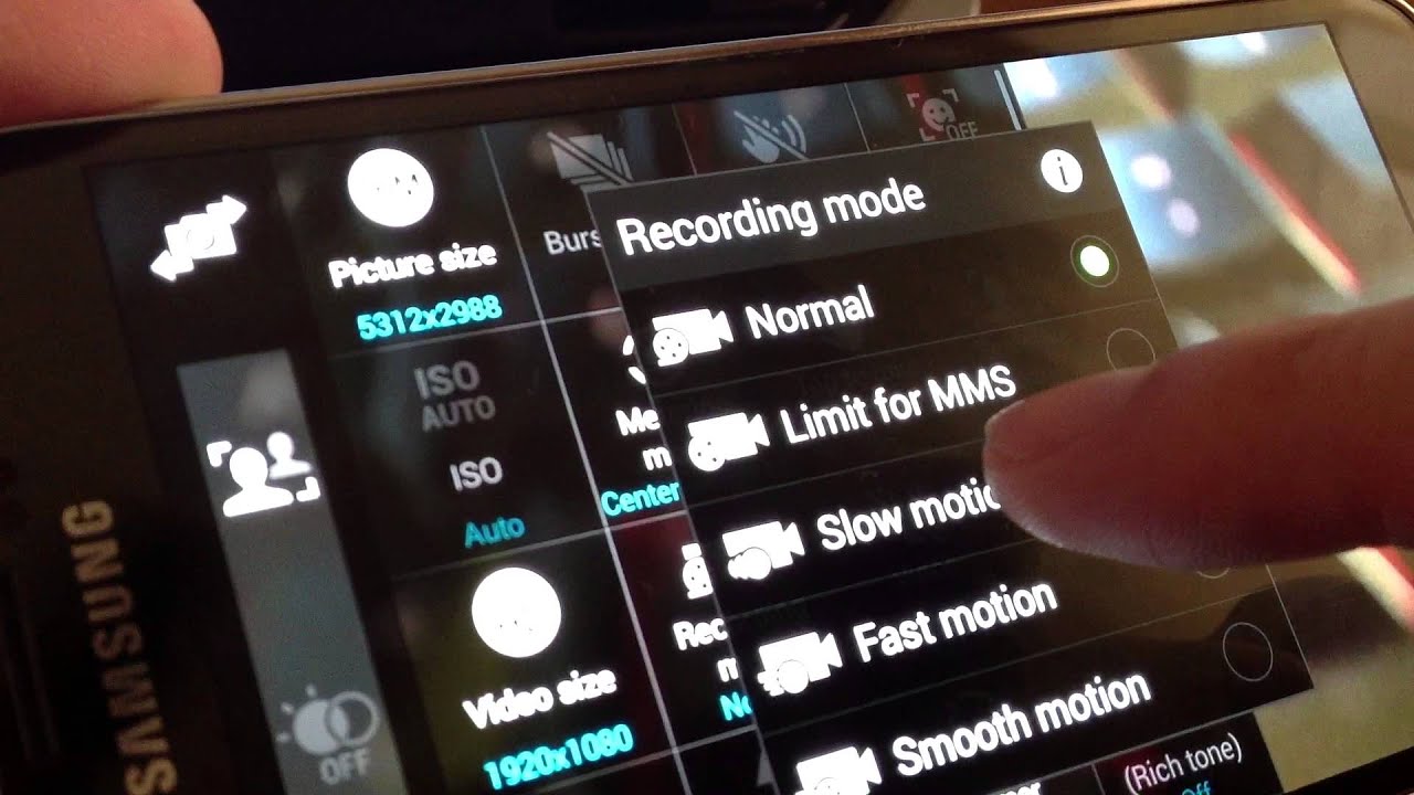 Android camera settings explained