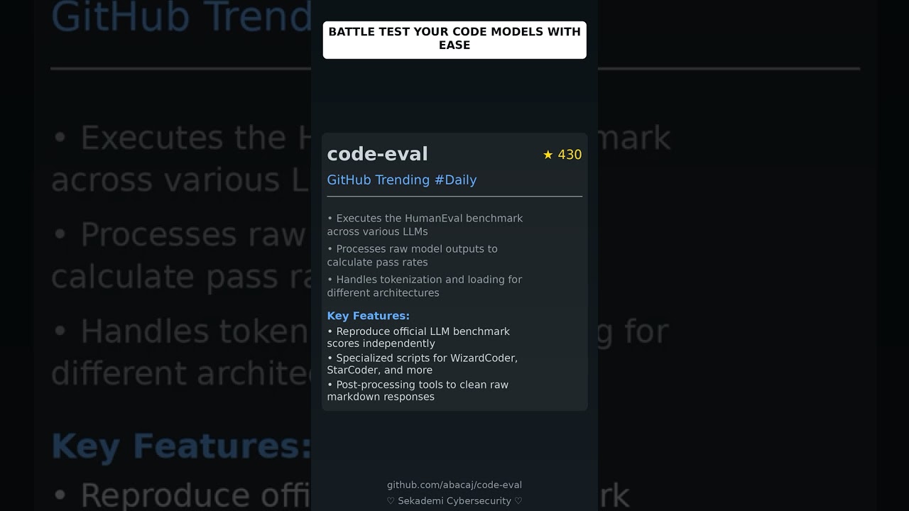 GitHub Trending Repositories: abacaj/code-eval 🇬🇧