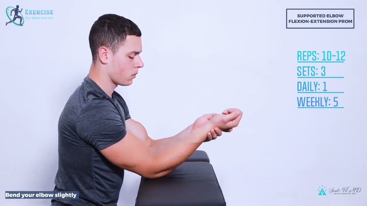 Supported Elbow Flexion Extension PROM