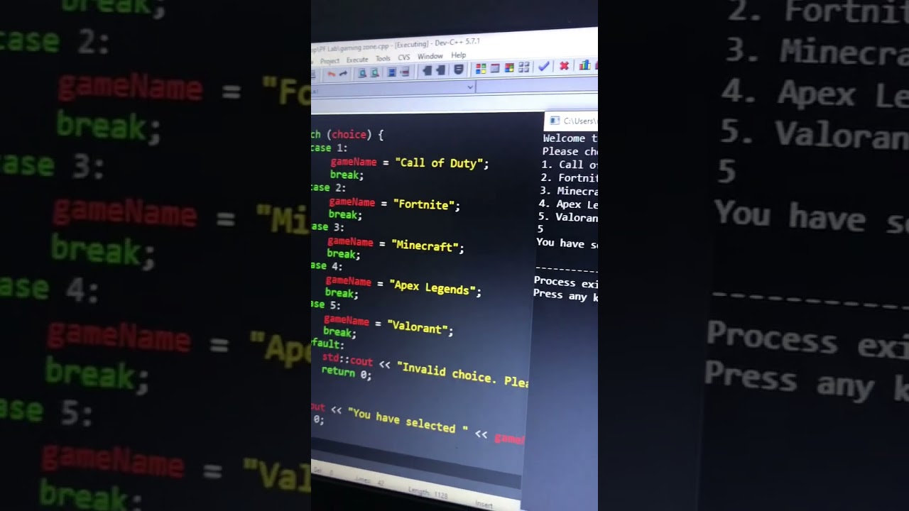 game zone c++ #coders #codinglife #codingninja #codemasters #codelife #coding #code #coder #cpp