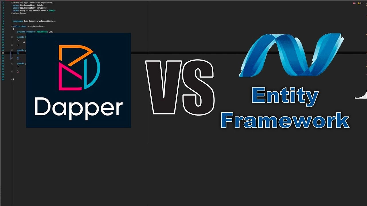 Dapper Vs Entity Framework