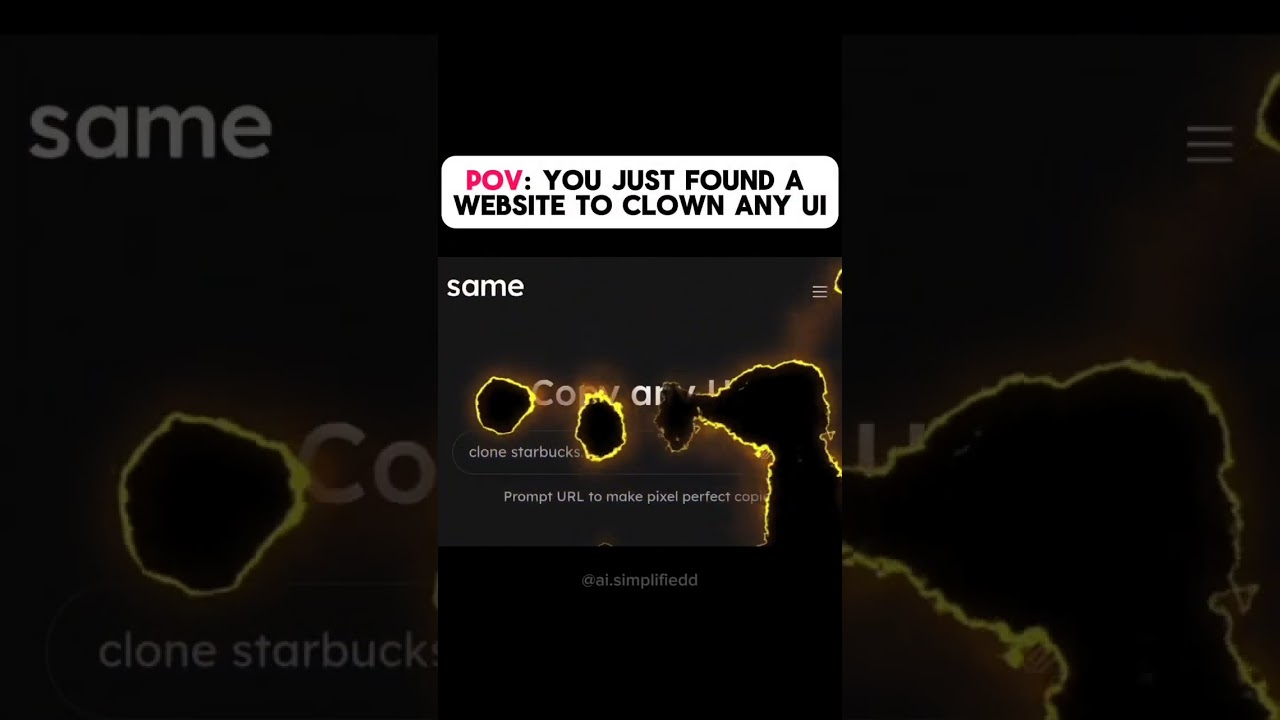 🚀 POV: You Just Found A Website To CLONE Any UI 🤯 | same.app | Clone Starbucks in Seconds! 💻✨