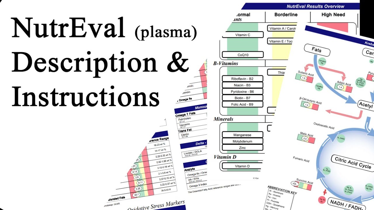 NutrEval (plasma) Explanation & Instructions