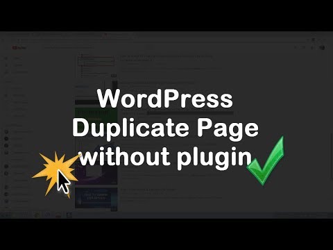 WordPress duplicate page without plugin