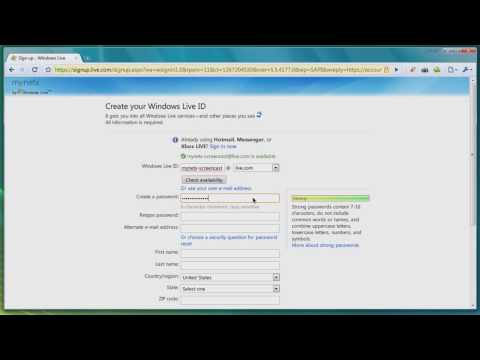 How to create windows live id - transtoo