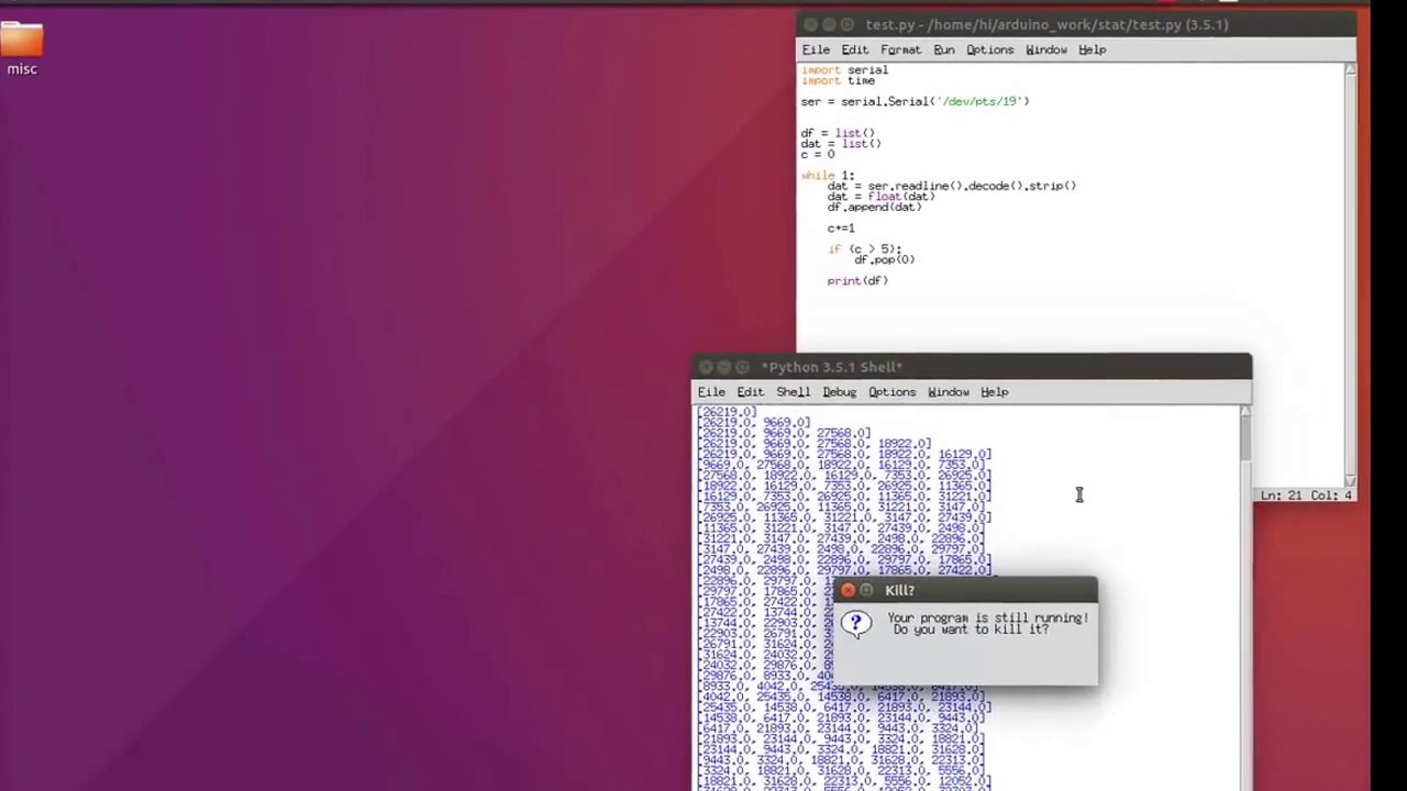 Sensor Data Analysis through Arduino and Python (Plotting) - 4