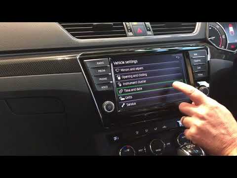 HOW TO SET THE TIME ON SKODA KODIAQ DIGITAL DASHBOARD