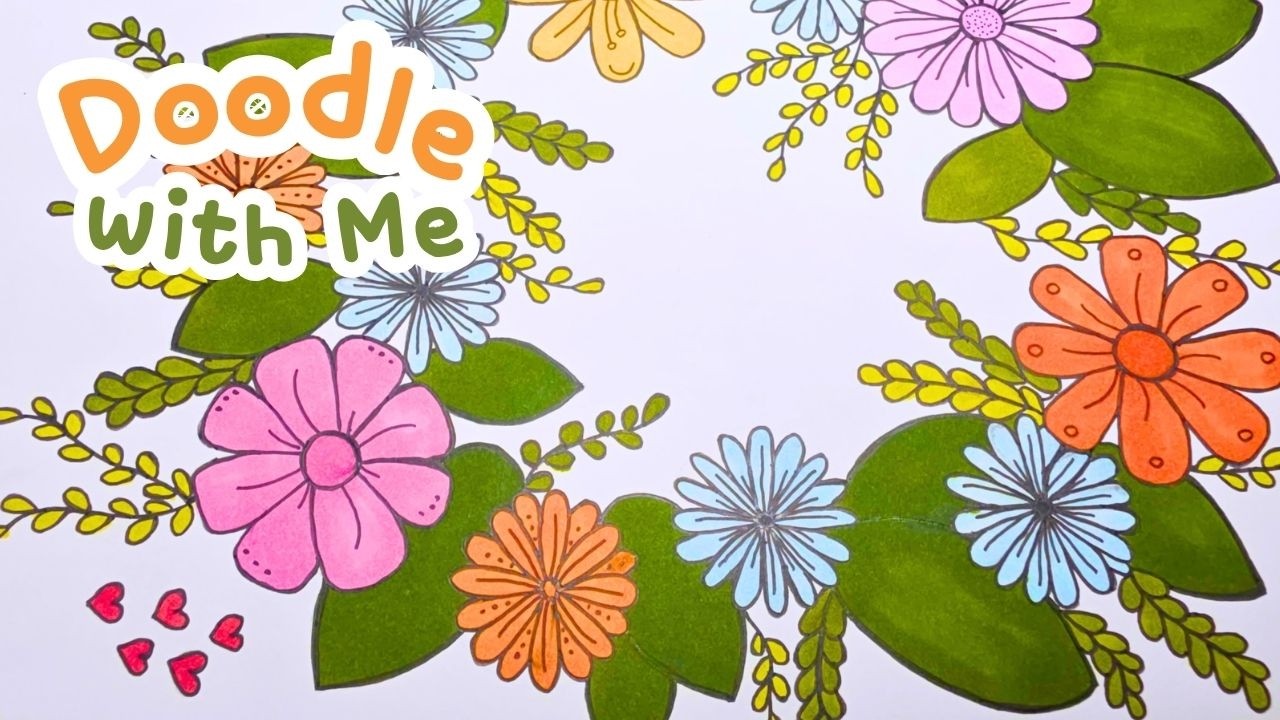 No Talent Needed: Spring Flower Doodles Anyone Can Master🌺| S2E4