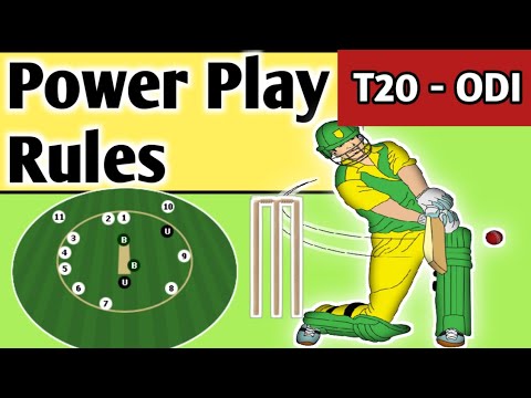 Power play rules in cricket/ ODI, T20 and test match power play rule .