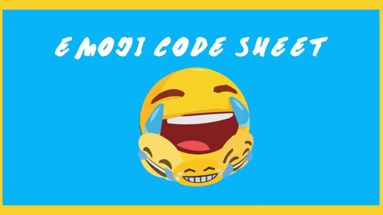 Emoji Code Sheet