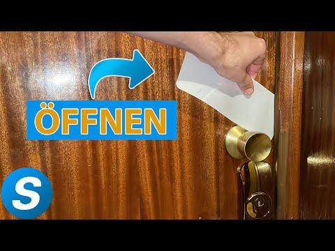 Tür mit KARTE öffnen 😲 (Wie öffne ich eine zugefallene Tür?)
