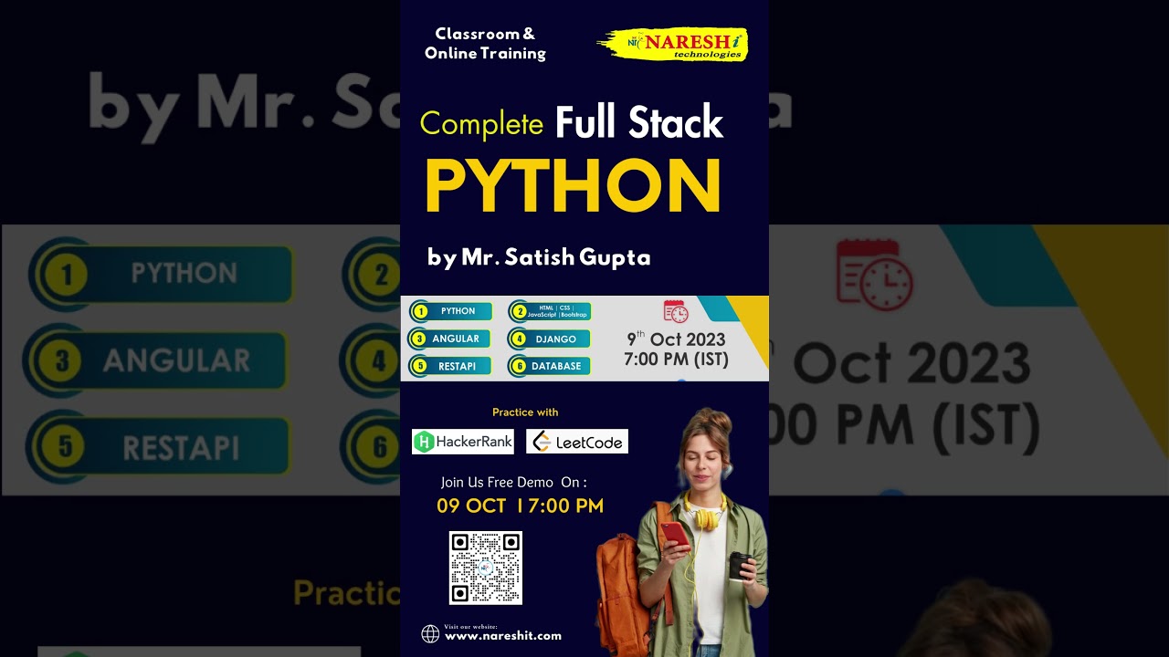 Full Course Python | Learn Full Stack Python From Scratch | NareshIT