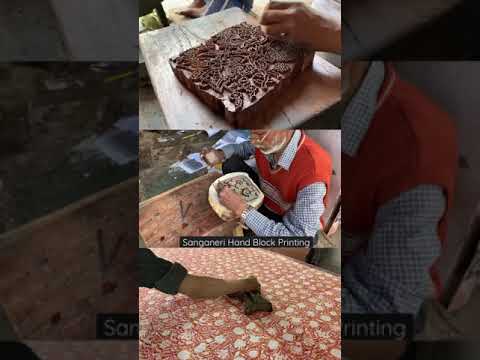 Sanganeri Hand Block Printing Jaipur Heritage City #youtubeshorts