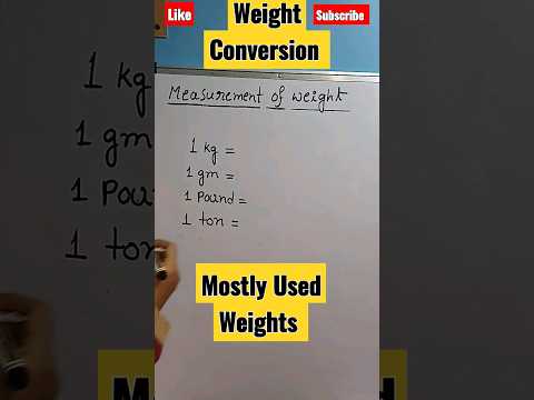 Unit conversion/ Weight coversion formula. #shorts #short #youtubeshorts 02.03.23