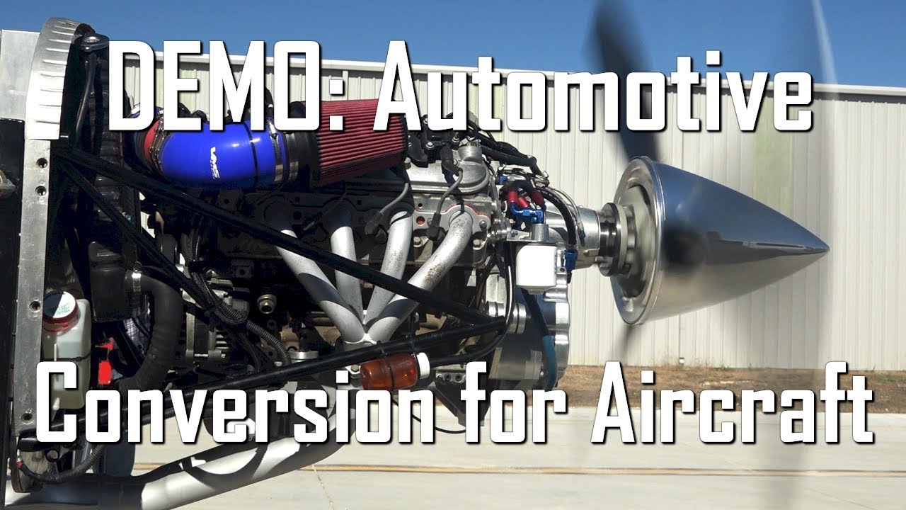 Aviation: Vans RV Aircraft - V8 Auto Engine DEMO with PSRU's Geared ...