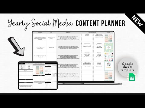 Social Media Content Planner and Content Calendar - Google Sheets