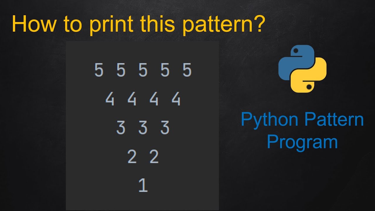 15 Python Pattern Program -  Number Triangle without using any pre-define method using while loop