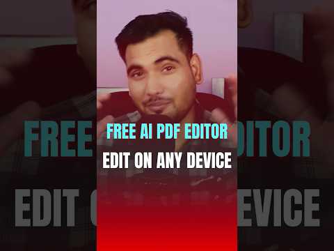Free Ai PDF Editor - Edit pdf files on any device #sejda #aitool #pdf