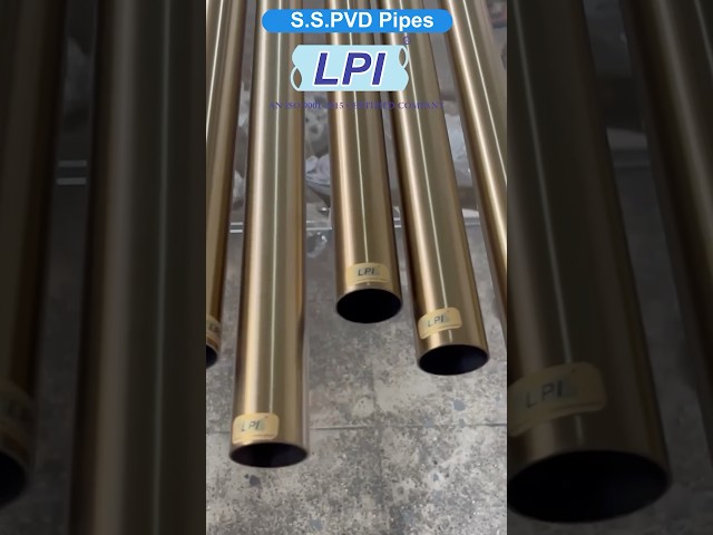 PVD Coating - Stainless Steel Rose Gold Pipe Manufacturer from Surat