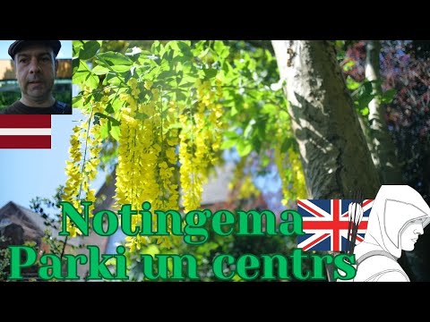 Notingema Anglija. Parki un centrs. Vlogs Nr76. Piedzīvojumi ar Andri