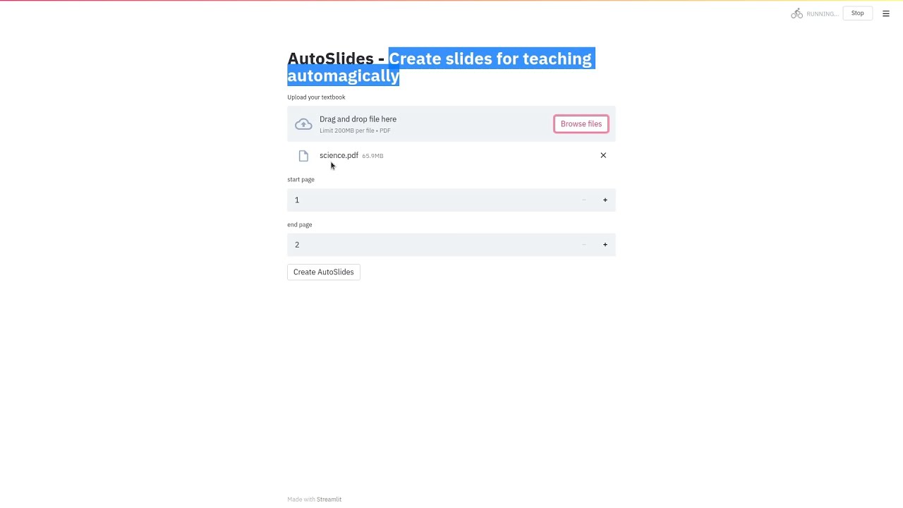 GitHub - Aravindkumar-Rajendran/AutoSlides: Generated engaging ...