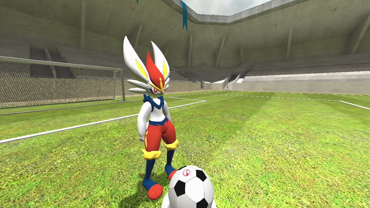 Cinderace Kicks a Soccer Ball (Gmod)