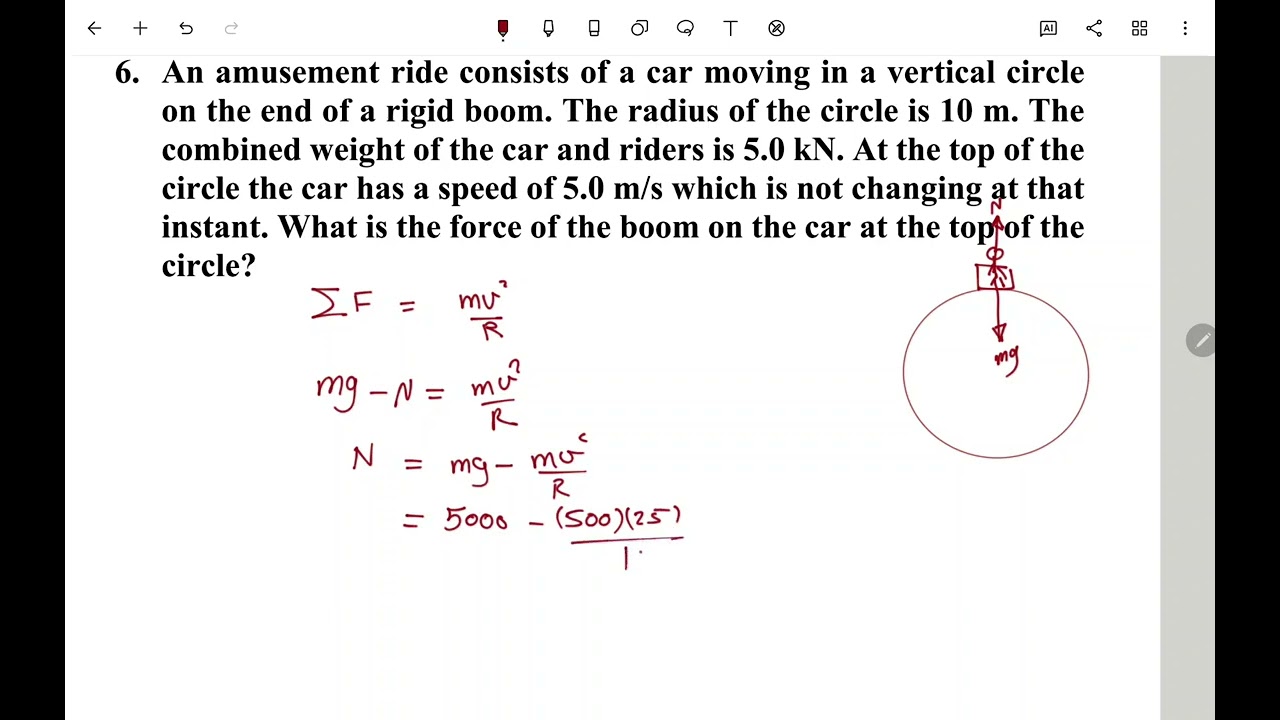 Solved problems: Cicular motion and other applications of newton's law (Interactive lecture)