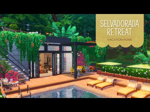 Holiday Home in Selvadorada | The Sims 4 Stop Motion Build | NoCC