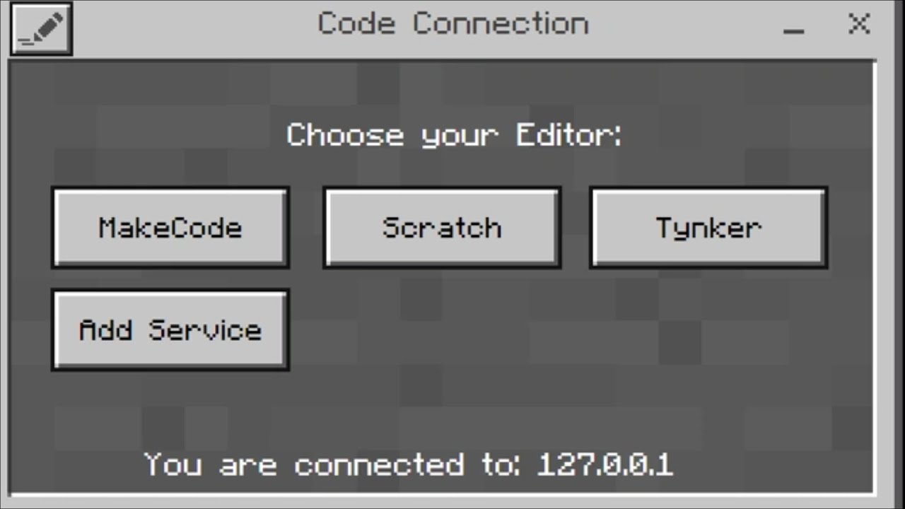 Code Connection – Minecraft Wiki - You are connected to ; 127.0.0.1
