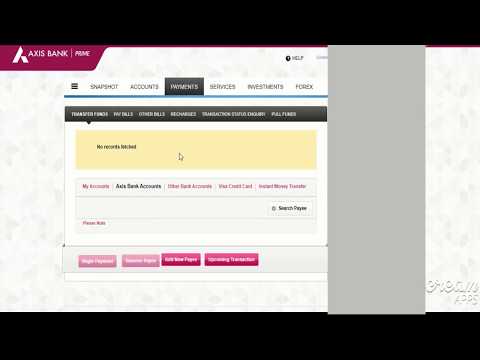 How To Add Beneficiary or Payee in Axis Netbanking