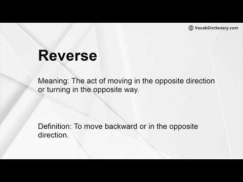 Reverse Meaning