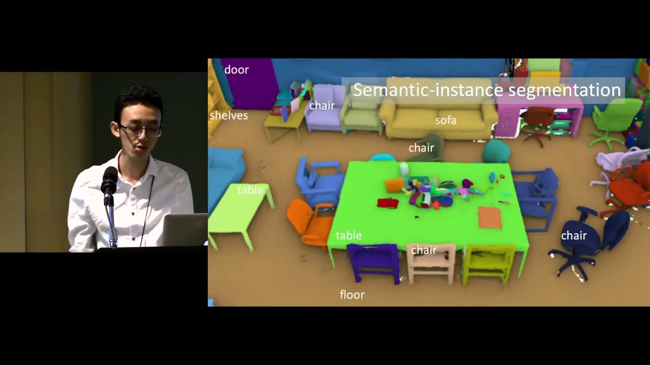 CVPR 2019 Oral - JSIS3D: Joint Semantic-Instance Segmentation of 3D Point Clouds