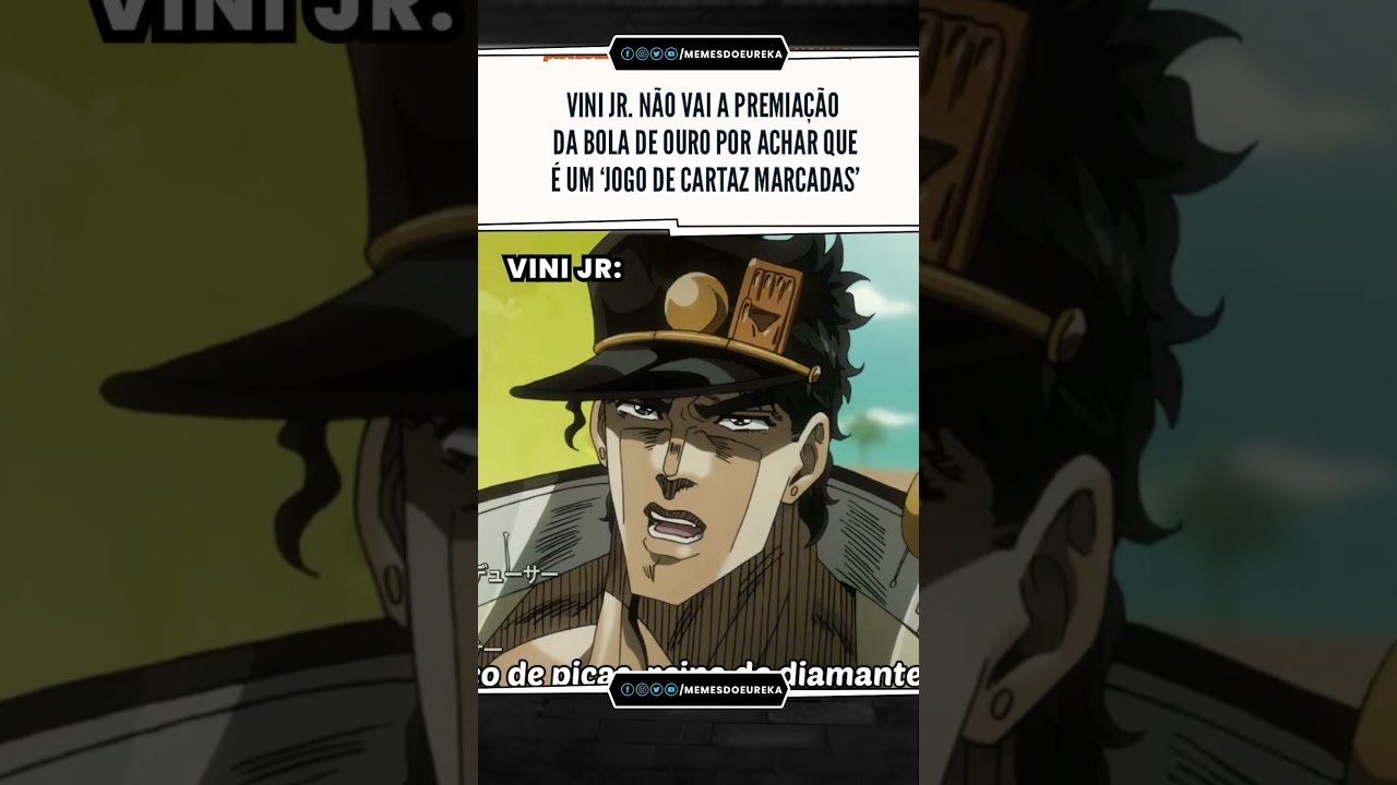 Vini Jr. é praticamente o Jotaro de Jojo's Bizarre Adventure!