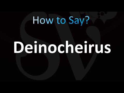 How to Pronounce Deinocheirus (Correctly!)