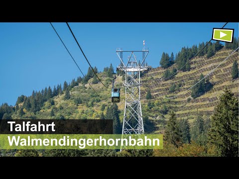 Talfahrt mit der Walmendingerhorn Bahn im Kleinwalsertal