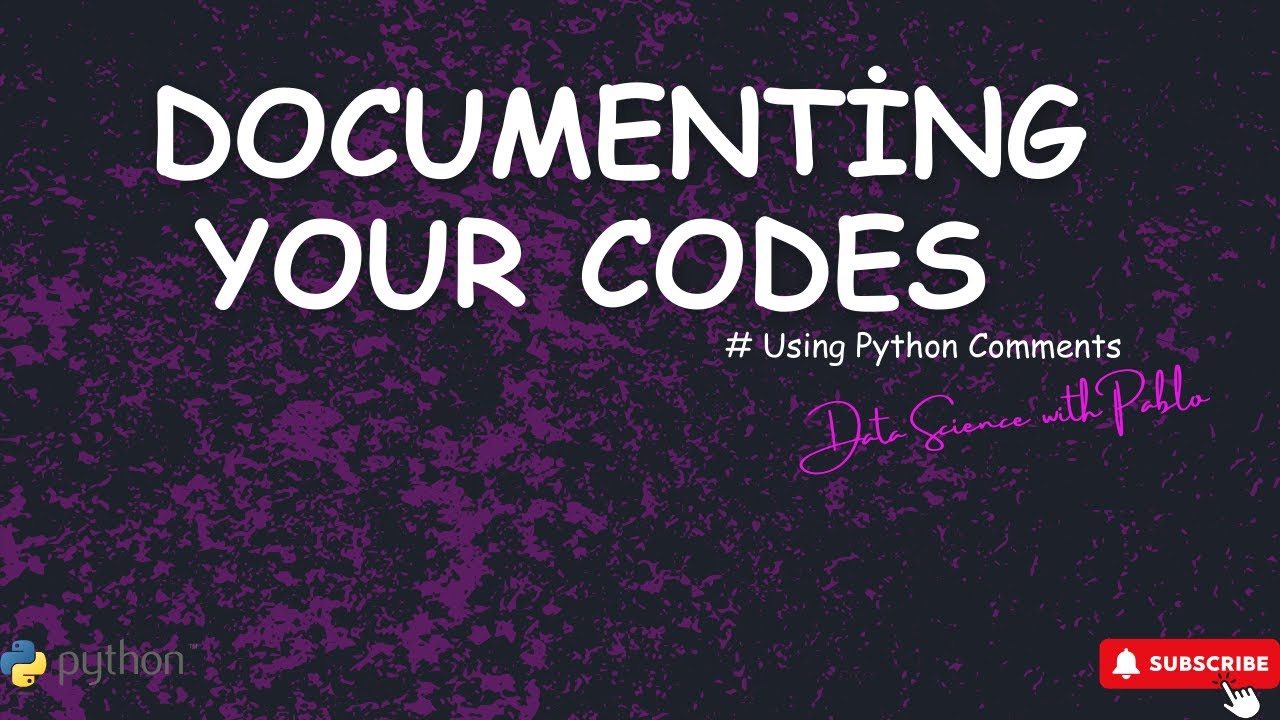 Documenting your code using python comments