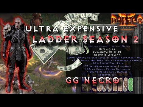 Ultra Expensive GG Necromancer Patch 2.5 Ladder Season 2 Terror Zones High Damage Farm Build ...