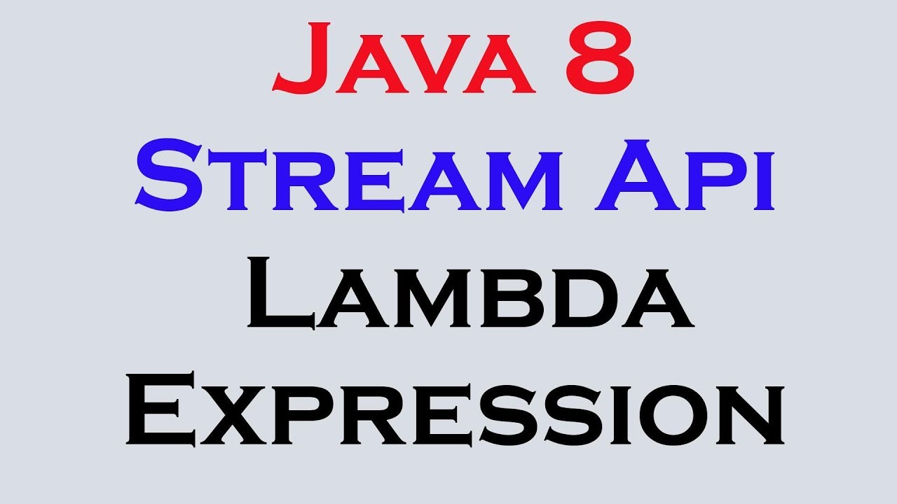 17.4 Lambda Expression in Java 8