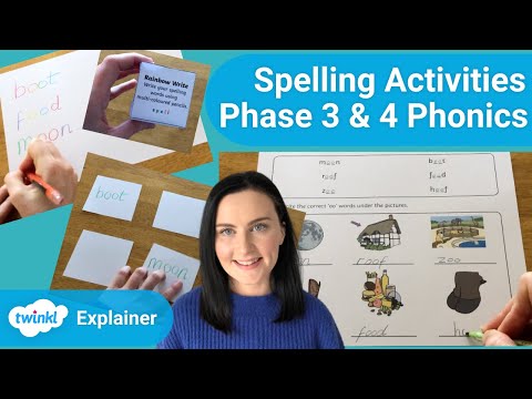 Spelling Activities to Practise Phase 3 & 4 Phonics