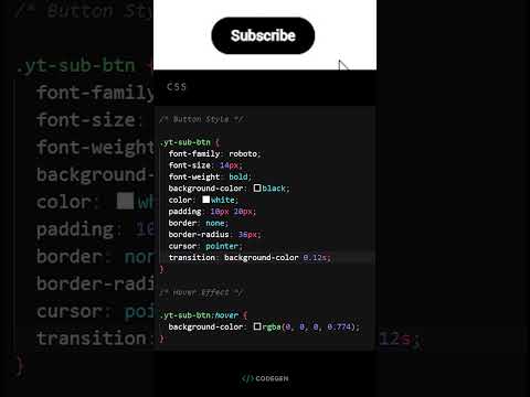 Simply Coding 2024 Modern YouTube Subscribe Button with HTML & CSS | Step-by-Step Tutorial