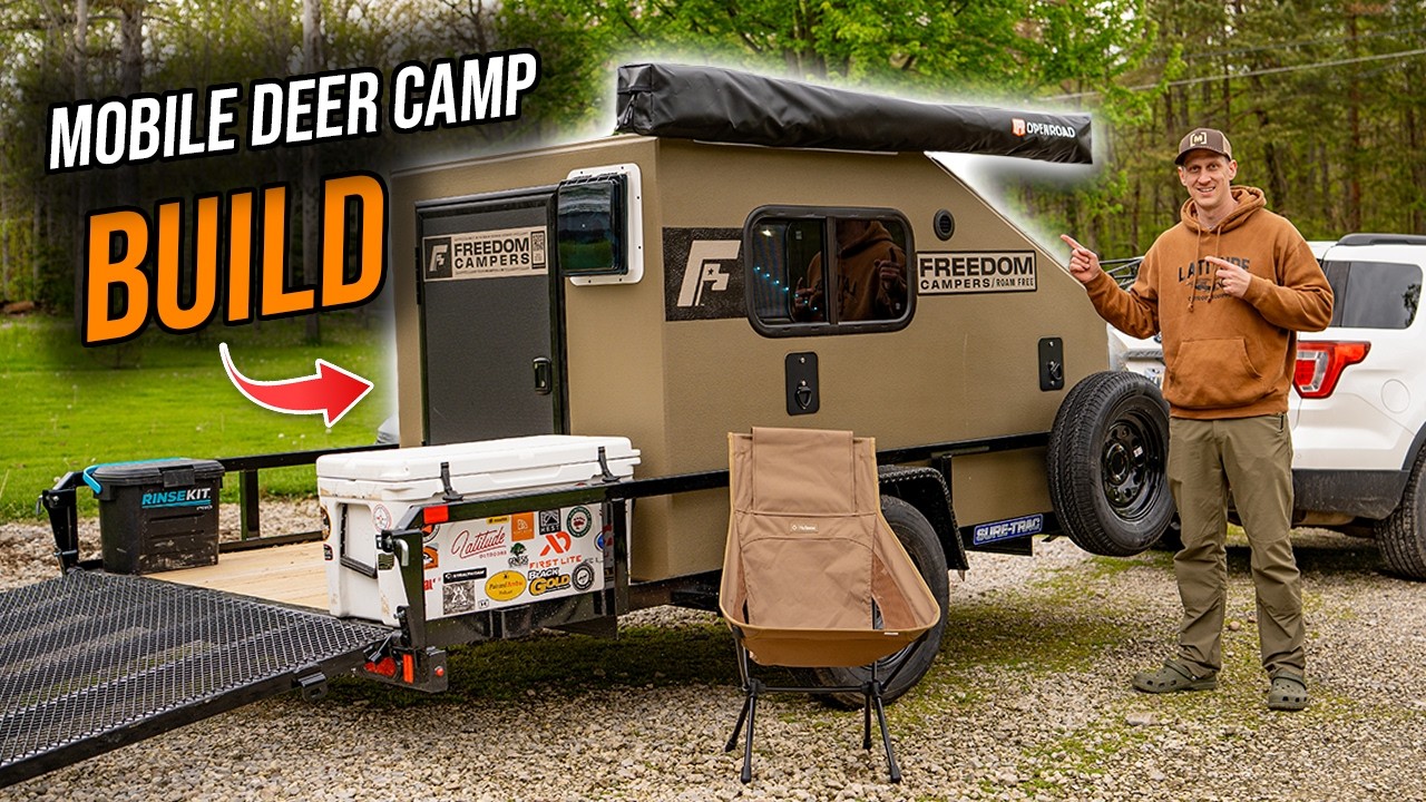 I Turned This Trailer Into a Mobile Deer Camp (Freedom Camper Build)