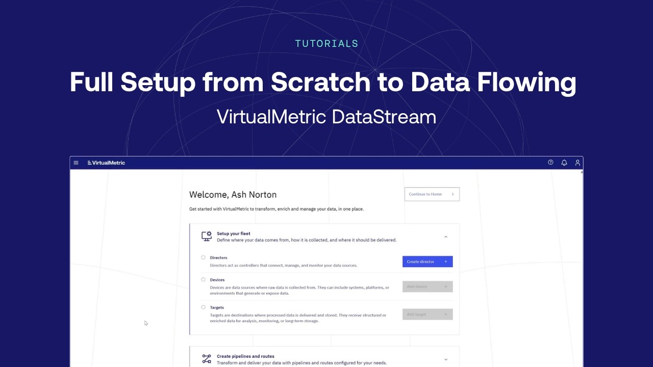 VirtualMetric DataStream: Full Setup from Scratch in 14 Minutes (v1.8.0)