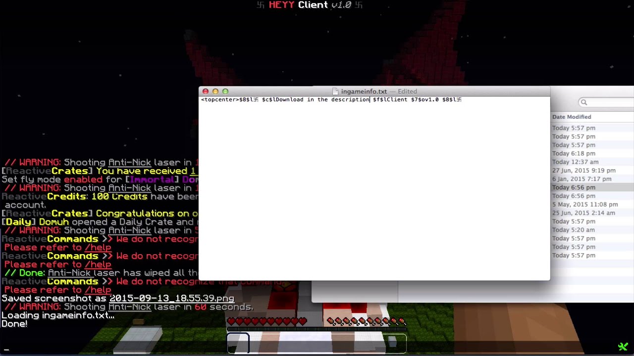 TextMod Release! (FORGE)