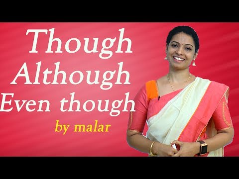 Usage of 'Though, Although, Even though' # 75 - Learn English with Kaizen through Tamil